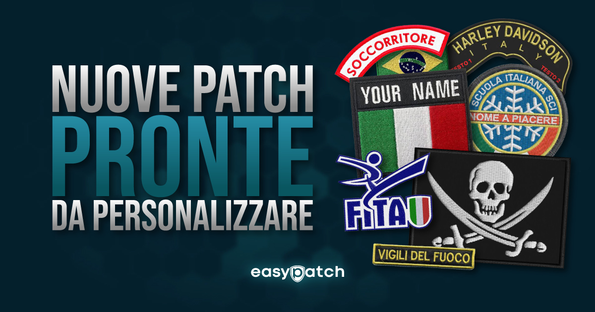 Patch standard pronte personalizzabili